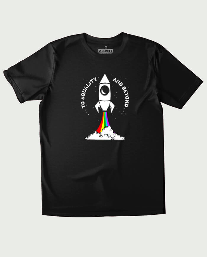 To Equality & Beyond Pride T-shirt - LGBTQ Rainbow | ALLRIOT