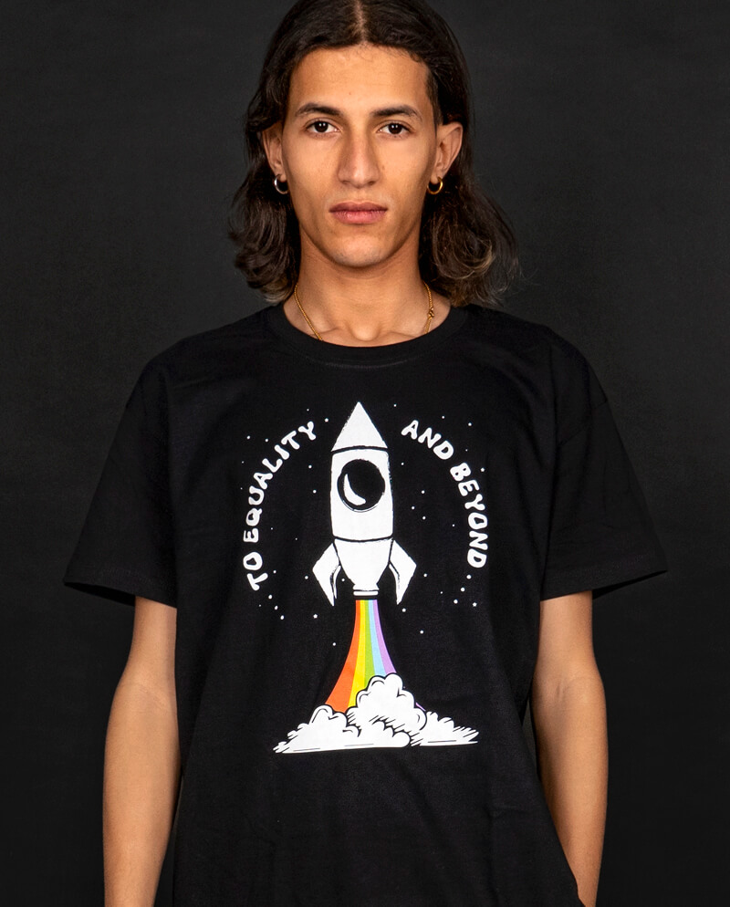 To Equality & Beyond Pride T-shirt - LGBTQ Rainbow | ALLRIOT