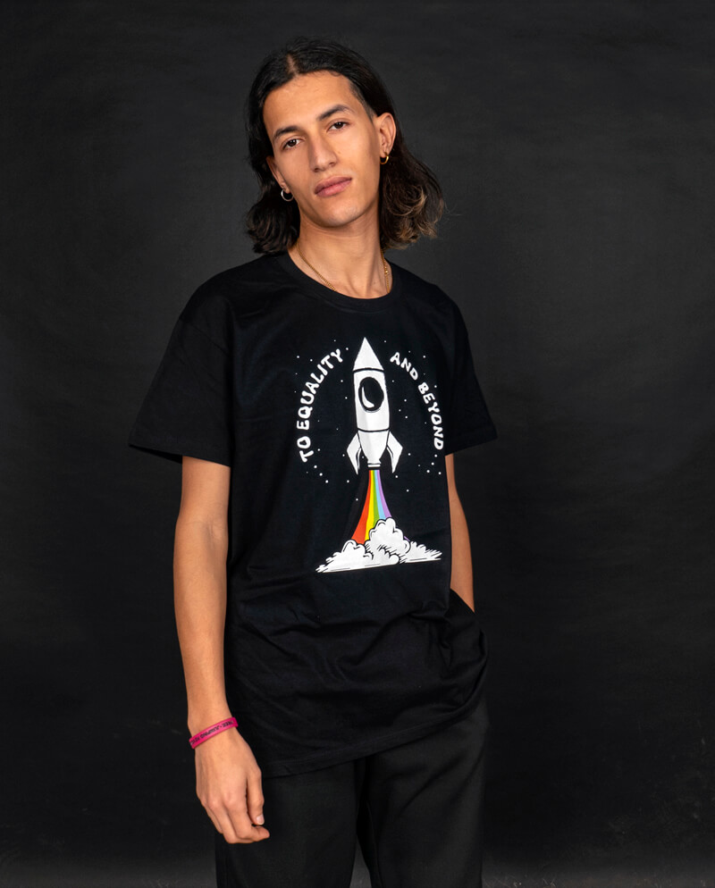 To Equality & Beyond Pride T-shirt - LGBTQ Rainbow | ALLRIOT