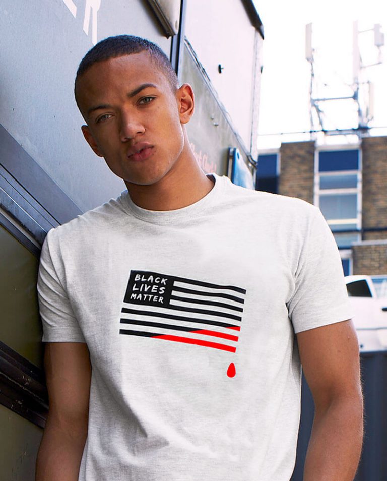 Black Lives Matter T-shirt - BLM American Flag | ALLRIOT