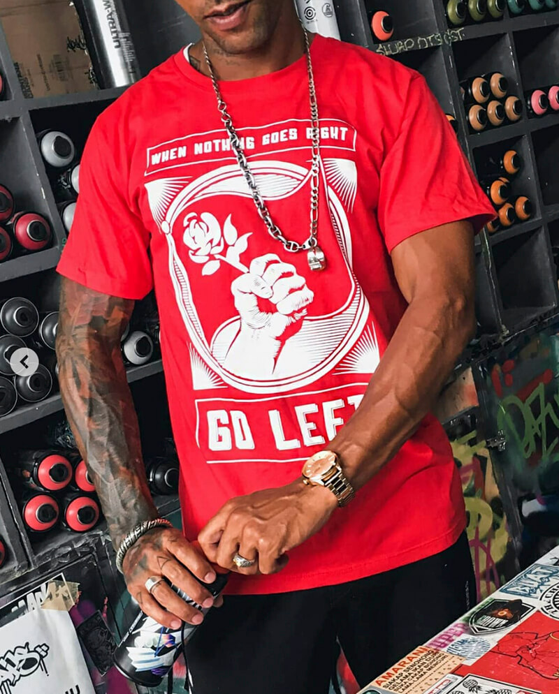 Socialist T-shirt: When Nothing Goes Right Go Left | ALLRIOT