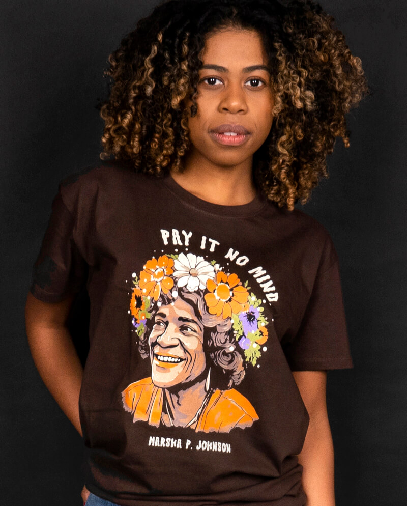 Marsha P. Johnson T-shirt - Pay It No Mind | ALLRIOT Tees
