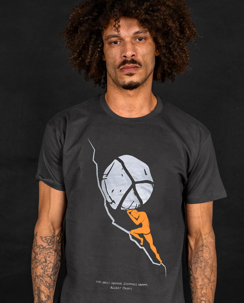 Myth Of Sisyphus T-shirt - Albert Camus Philosophy | ALLRIOT