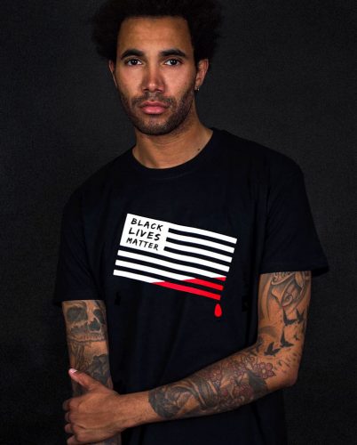 Black Lives Matter T-shirt - BLM American Flag | ALLRIOT