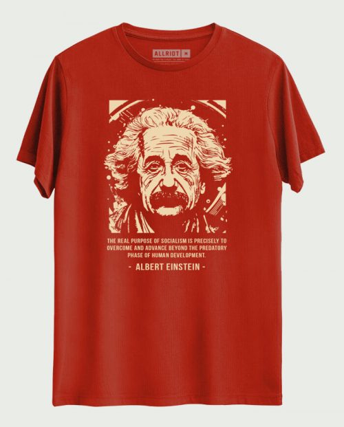 Albert Einstein T-shirt - Stance on Socialism | ALLRIOT