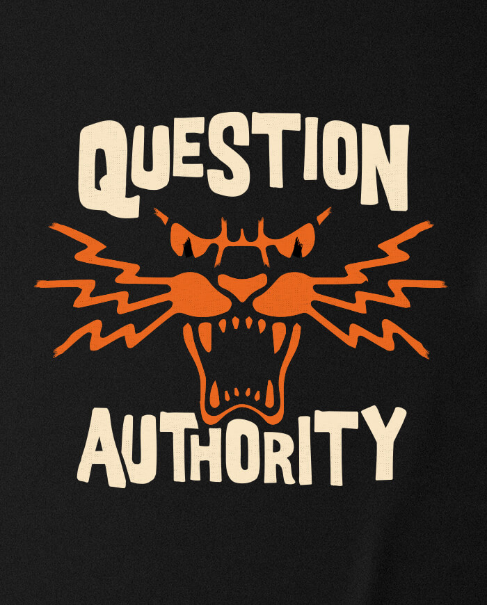 Question Authority T-shirt | ALLRIOT Political Clothing