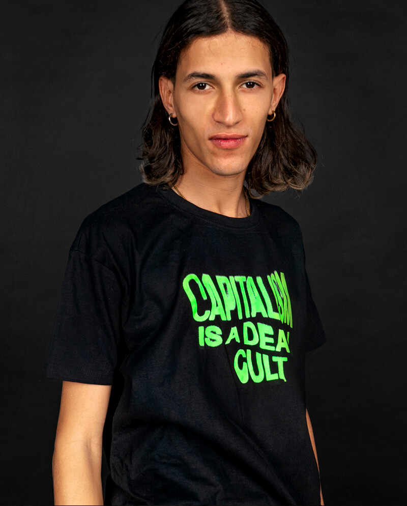 Capitalism Is A Death Cult T-shirt | ALLRIOT Political Tees