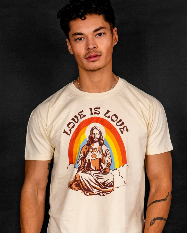 Jesus Approves - Pride T-shirt - Love is Love | ALLRIOT