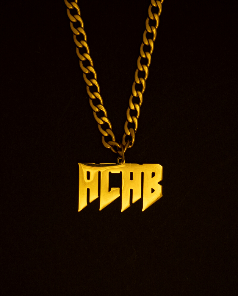 ACAB Necklace - Political Jewellery - Gold Pendant | ALLRIOT