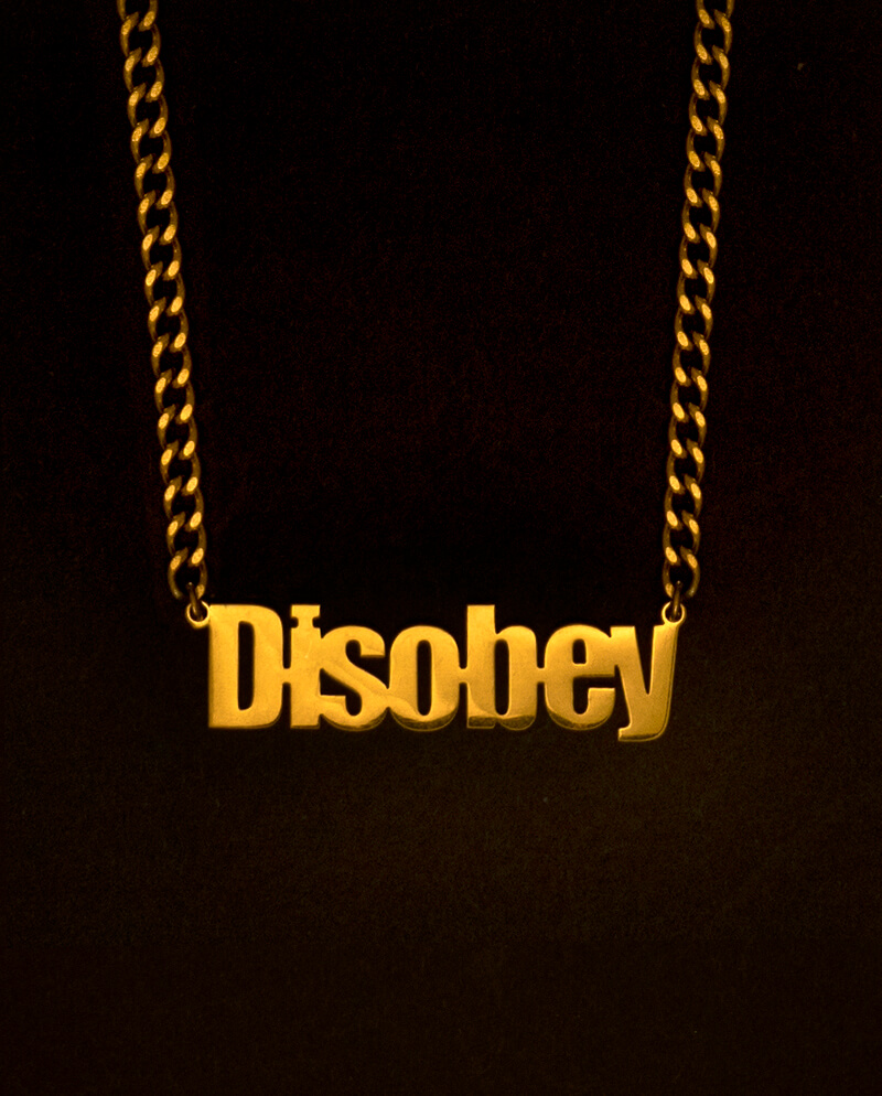 Disobey Necklace - Political Jewellery | ALLRIOT