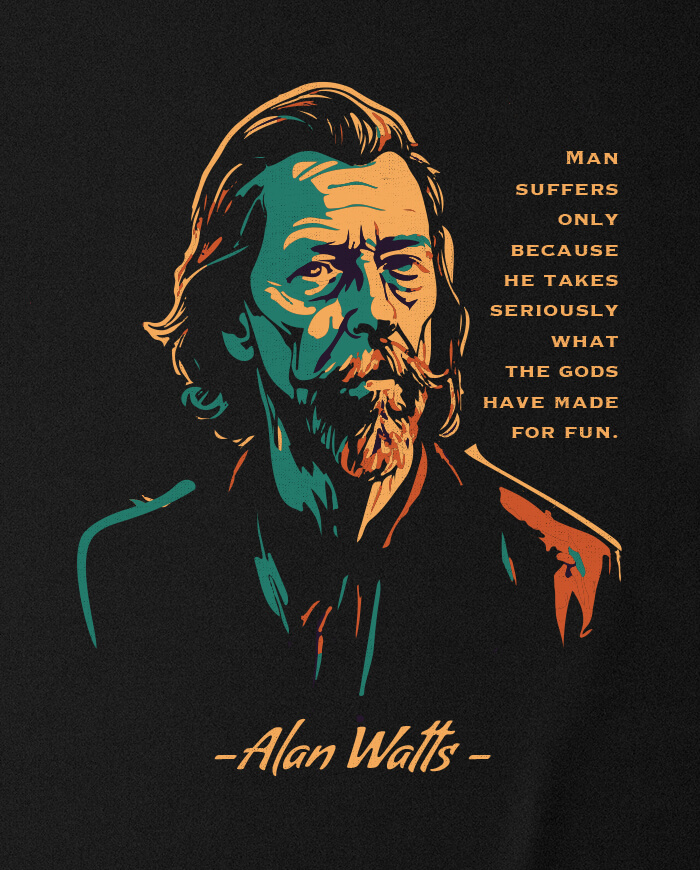 Alan Watts T-shirt | ALLRIOT Philosophy Tees