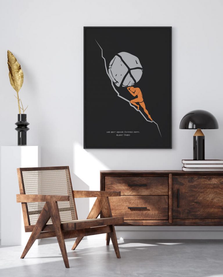 Myth of Sisyphus Poster - Albert Camus | ALLRIOT Wall Art
