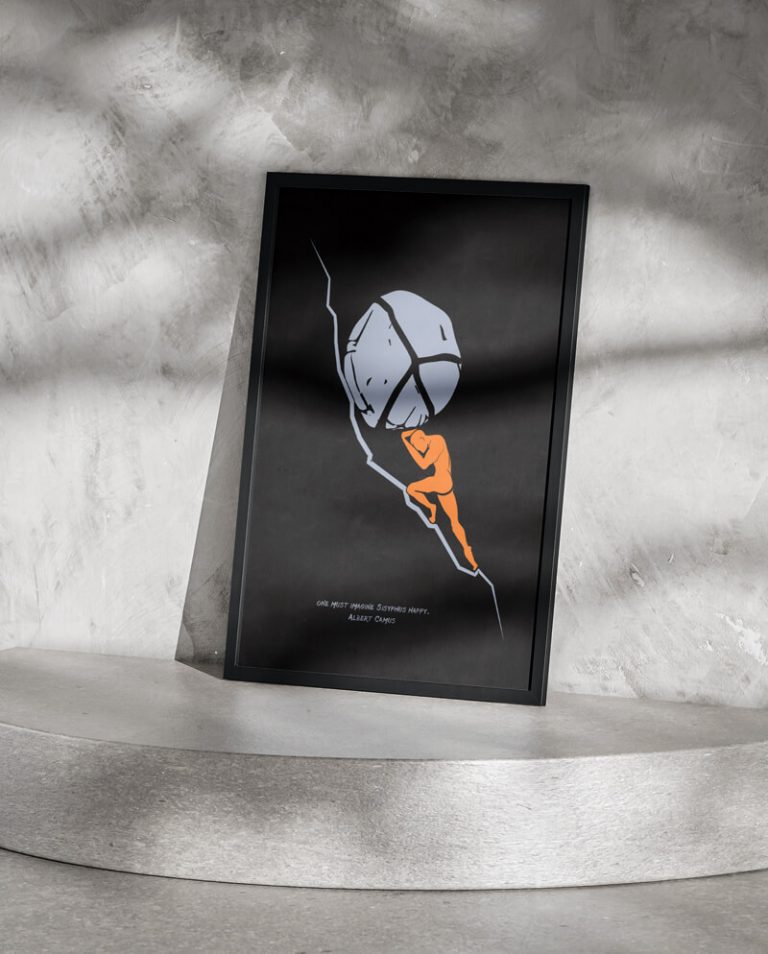 Myth of Sisyphus Poster - Albert Camus | ALLRIOT Wall Art