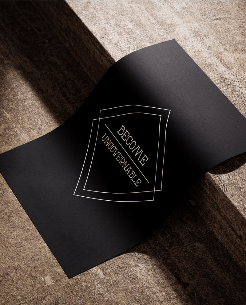 Become Ungovernable Poster | ALLRIOT Minimalist Wall Art