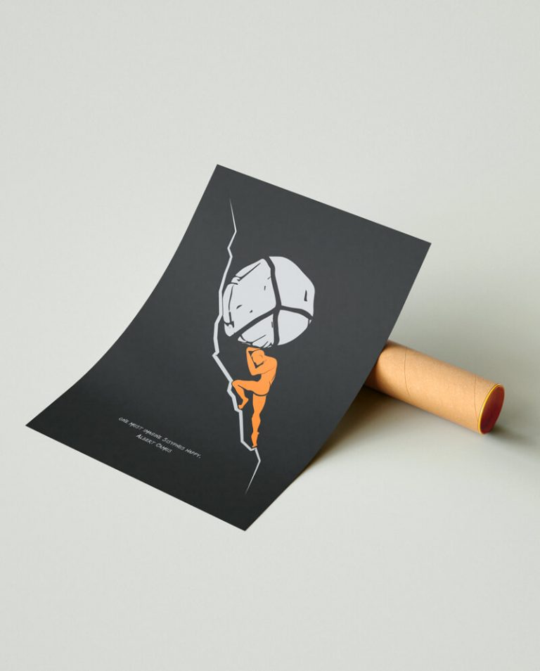 Myth of Sisyphus Poster - Albert Camus | ALLRIOT Wall Art