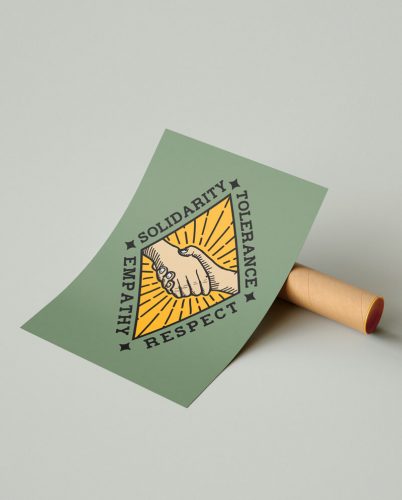 Solidarity Empathy Tolerance Respect Poster | ALLRIOT Art