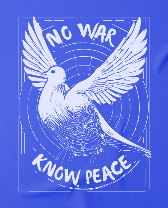 No War Know Peace T-shirt | ALLRIOT Political Clothing