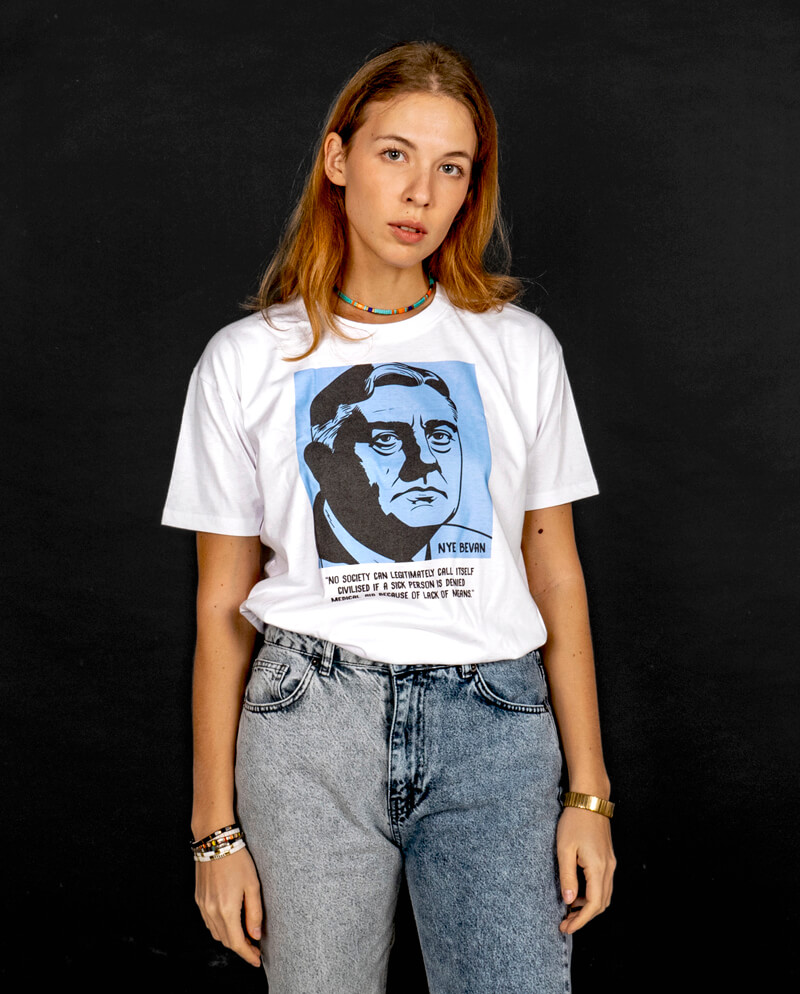 Nye Bevan NHS T-shirt: Healthcare is a Human Right | ALLRIOT